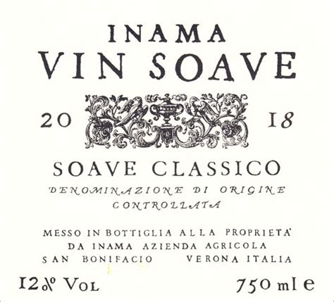 Inama 2018 Vin Soave Garganega Soave Classico Rating And Review