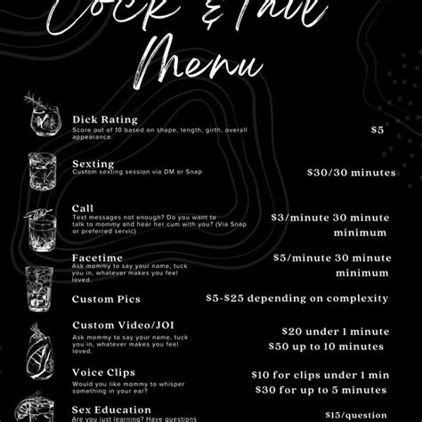 Nsfw Menu Etsy
