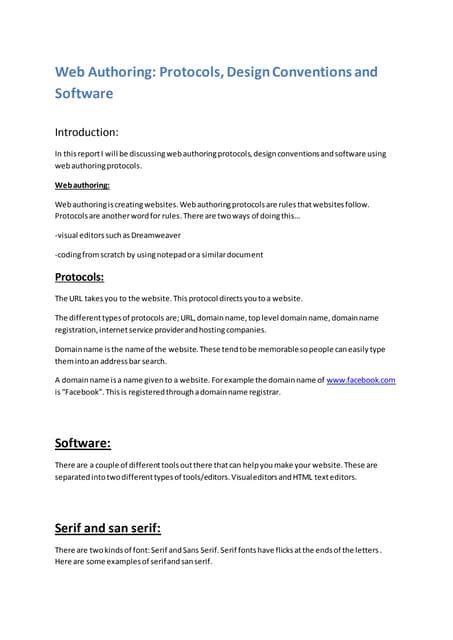 Unit 11 Assignment 1 Web Authoring Pdf