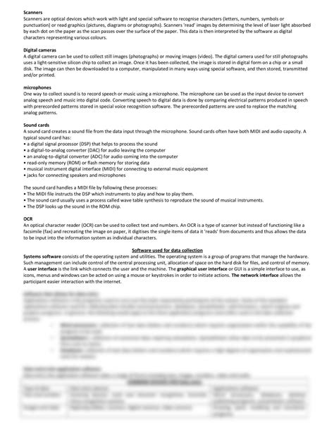 Information Processing Collecting Notes Information Processes And