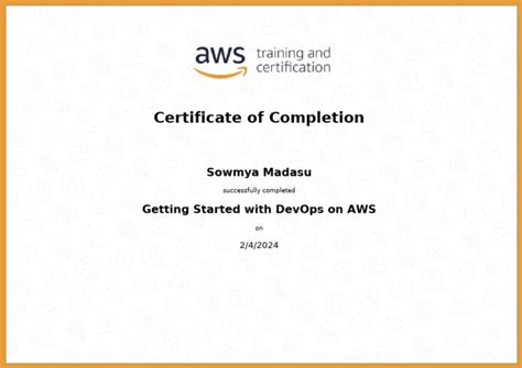 Devops On Aws Certificate Pdf