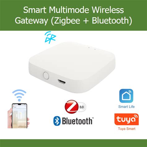 Smart Device Gateway Zigbee Bluetooth Multimode Tuya Smartlife Lazada