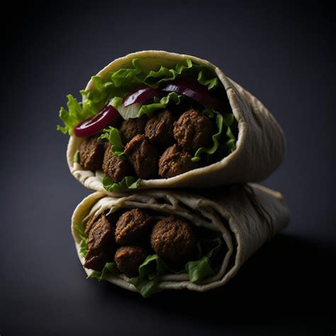 Premium Ai Image Falafel Wrap