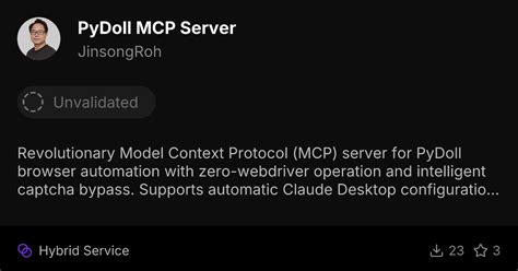 Pydoll Mcp Server Mcp Servers · Lobehub