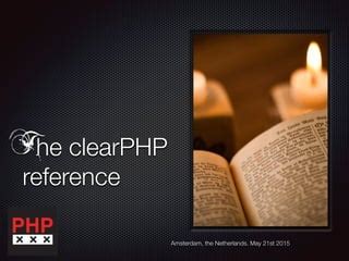 Clear Php Reference Ppt