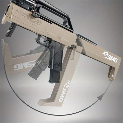 Soft Foam Shell Ejection Gun Toy Blaster Gun Submachine Gun Toy Folding Machine Gun Toy For
