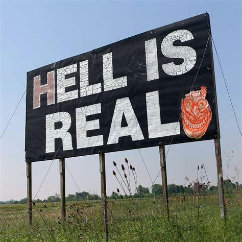 Hell Is Real Billboard In Chenoweth Oh With Photos