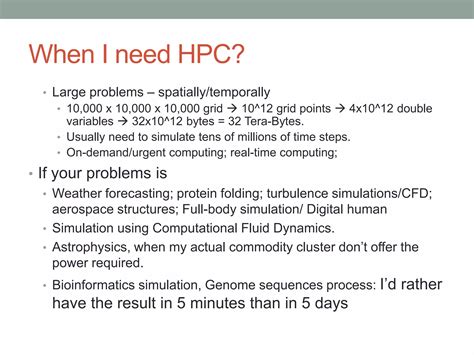 High Performance Computing For Research Ppt