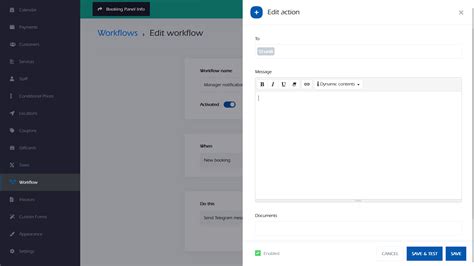 telegram notifications e janji
