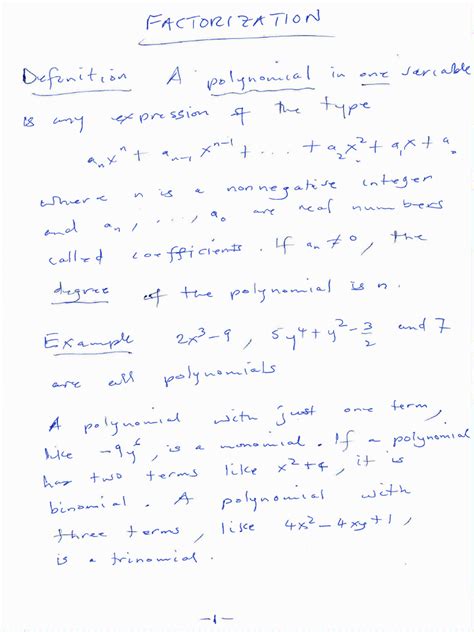 factorization and partial fractions pdf