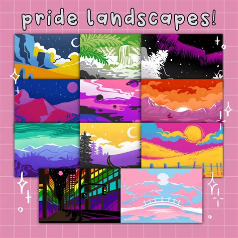 Subtle Pride Flag Landscape 4x6 Postcard Prints Etsy