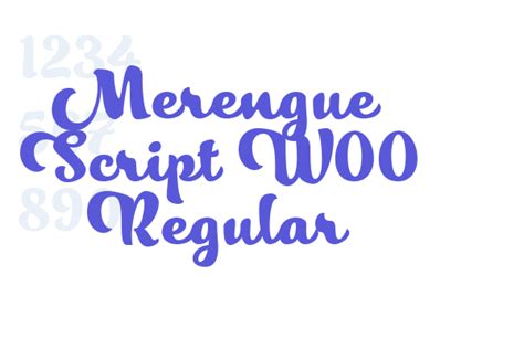 Merengue Script W00 Regular Font Free Download Now