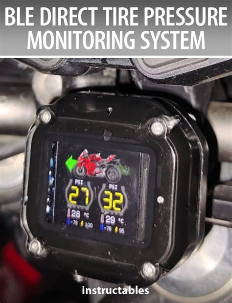 Ble Direct Tire Pressure Monitoring System Tpms Display Using Esp32 Tire Pressure Monitoring