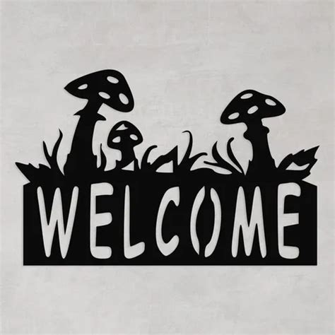 Cuadro Decorativo Para Pared Mdf Welcome 80 X 51 Negro Meses Sin Interés