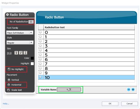 RadioButtonProperties ELearning