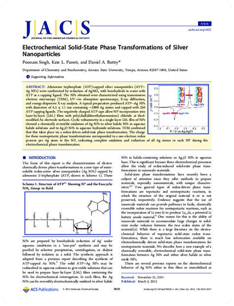 Pdf Electrochemical Solid State Phase Transformations Of Silver Nanoparticles