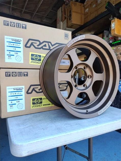 Volk Racing Te37xt 17x8 5 3 Offset 6x135 Bronze Raptor Fitment Showstoppers Usa