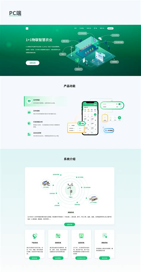 物联网智慧农业小程序 网站ui设计 网页 uicn用户体验设计平台
