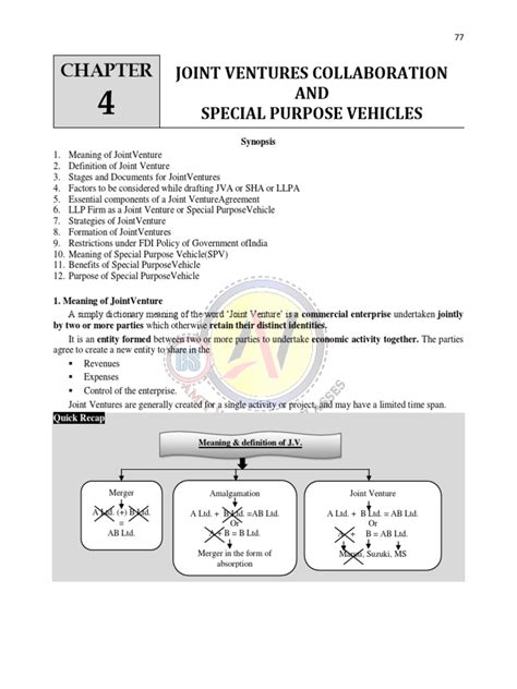 Chapter 4 Jv And Spv L Av Final 75 102 Pdf Joint Venture Limited Liability Partnership