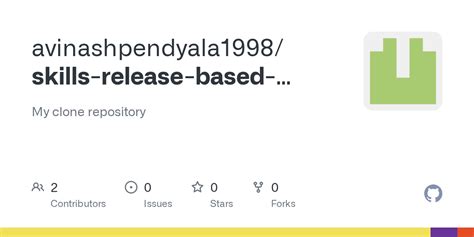 Github Avinashpendyala1998skills Release Based Workflow My Clone Repository