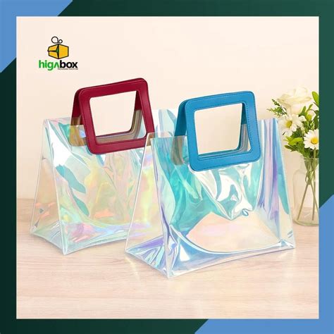 Jual Totebag Mika Pvc Hologram Tas Mika Pvc Hologram Goodie Bag Pvc