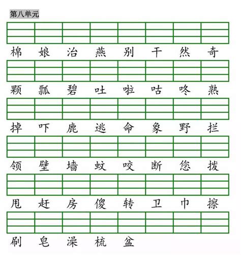 部編版1、2年級下冊語文識字表生字注音練習 每日頭條
