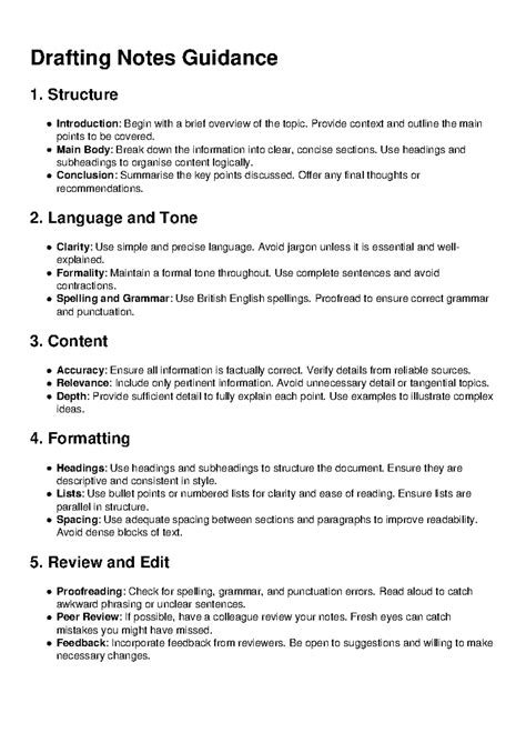 Drafting Notes For Academic Purpose Only Drafting Notes Guidance 1 Structure Introduction