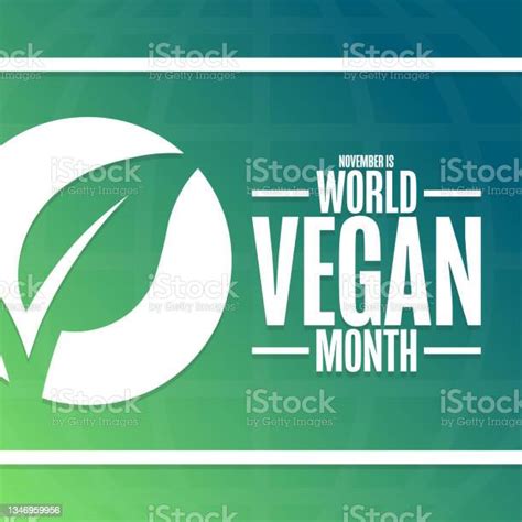 11월은 세계 비건의 달입니다 휴일 개념 배경 배너 카드 텍스트 비문이있는 포스터용 템플릿 벡터 Eps10 그림입니다 11월에