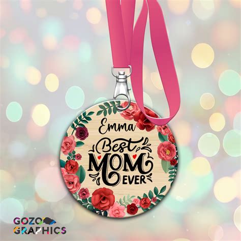 Best Mom Ever Wood Medal Gozo Graphics Print Signage Cnc