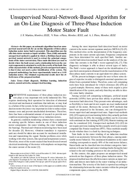 pdf unsupervised neural network based algorithm for an on line