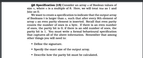 Solved Q6 ﻿specification 15 ﻿consider An Array A ﻿of