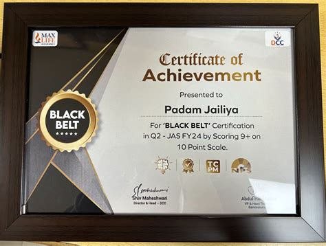 One More Feather 🪶 Added In Carrier 🧢 Black Belt Certification And Q2 Of Fy24 Learning And