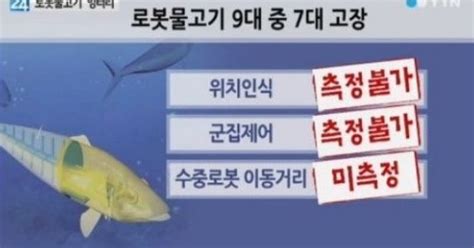 4대강 로봇 물고기 불량 물고기 57억 허공