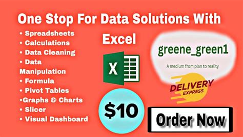 Do Excel Spreadsheets Calculations Data Entry Dashboards By Greenegreen1 Fiverr