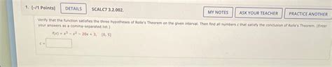 solved verity that the function satisfes the three