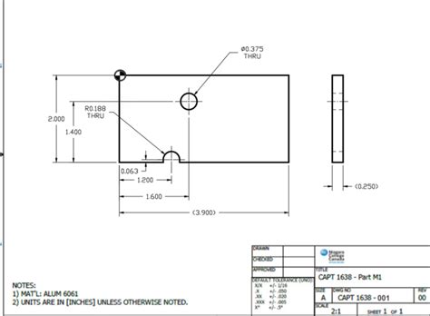 Draw This Part In Mastercam And Upload The G Code