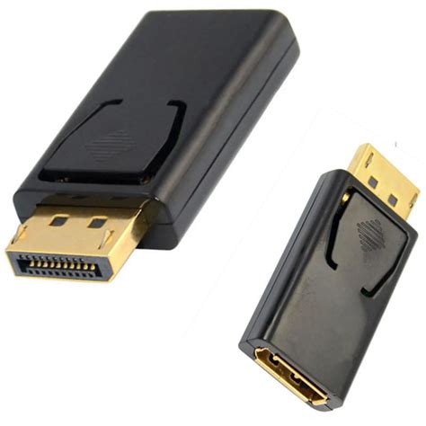 DP Male To Female Adapter Display Male To Female DP Extended Adapter Gold Plated In Connectors