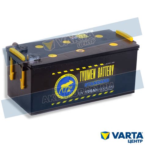 Аккумулятор 6СТ-190 Standard (Tyumen Battery) росс. болт купить в ...