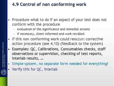 Ensuring Effective Laboratory Control Saverio Mannino University