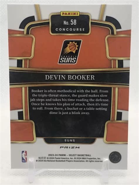 2023-24 PANINI SELECT NBA Devin Booker Concourse Tectonic Prizm Phoenix Suns EUR 1,38 - PicClick IT