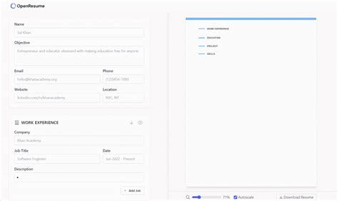 Resume Builder Coding Is Love