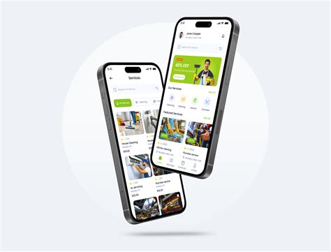 Cleaning Services Mobile App UI Design Behance