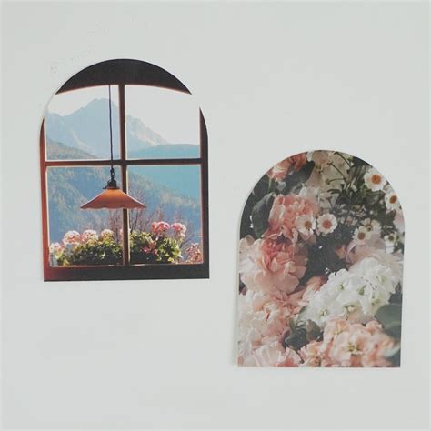 인테리어 감성 아치 엽서 미니 포스터 15종 빈티지 아치형 사진 꽃 풍경 예쁜 벽 꾸미기 사진 풍경 카드