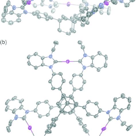 The Molecular Structure Of The Complex Cation In 3 A Side View And