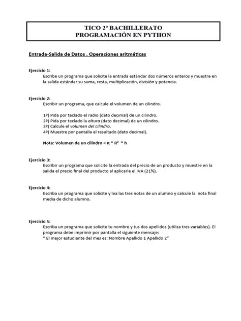 1 5 Ejercicios Basicos Python Pdf