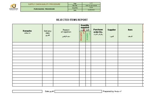 08 Rejected Items Report Pdf