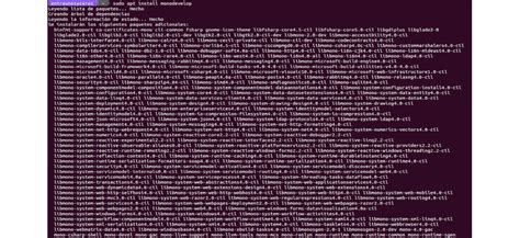 MonoDevelop instalación en Ubuntu 20 04 a través de su PPA