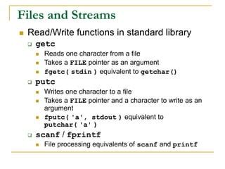 File Handling In C Ppt