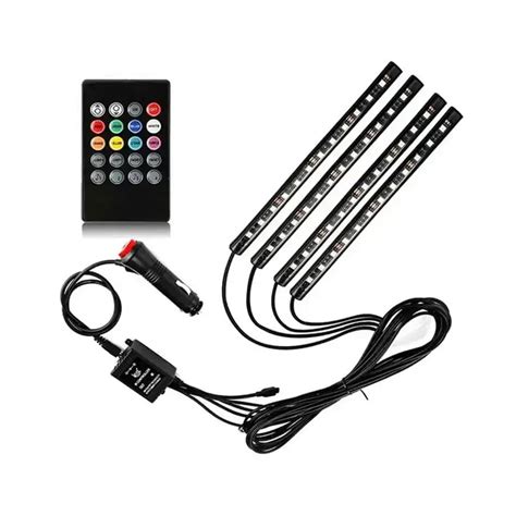 Order Tobys Rgb Car Atmosphere Music Control Led Strip Lights 12 Smd