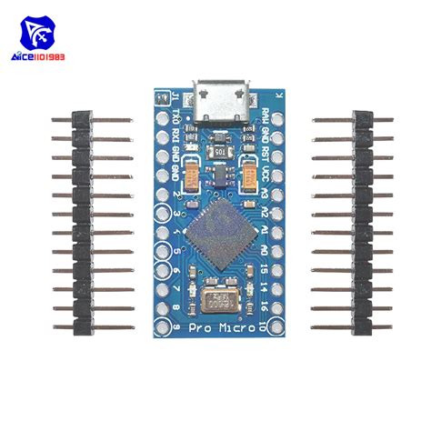 Купить micro usb atmega32u4 pro micro 3 3 В 5 В 8 МГц 16 МГц модуль для